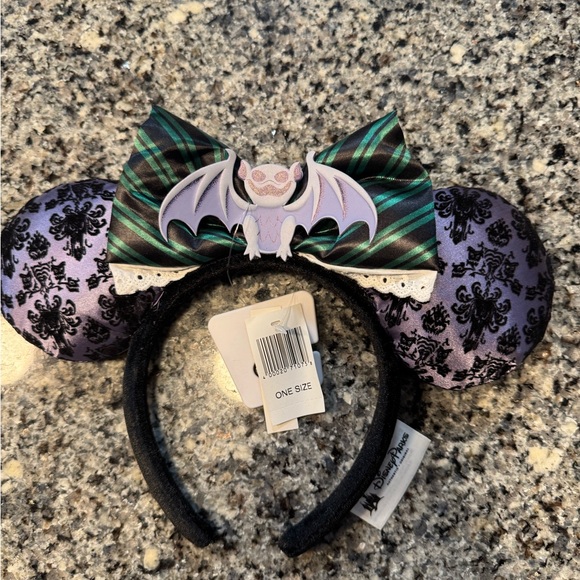 Disney | Accessories | Disney Halloween Bat Ears Headband Black And ...